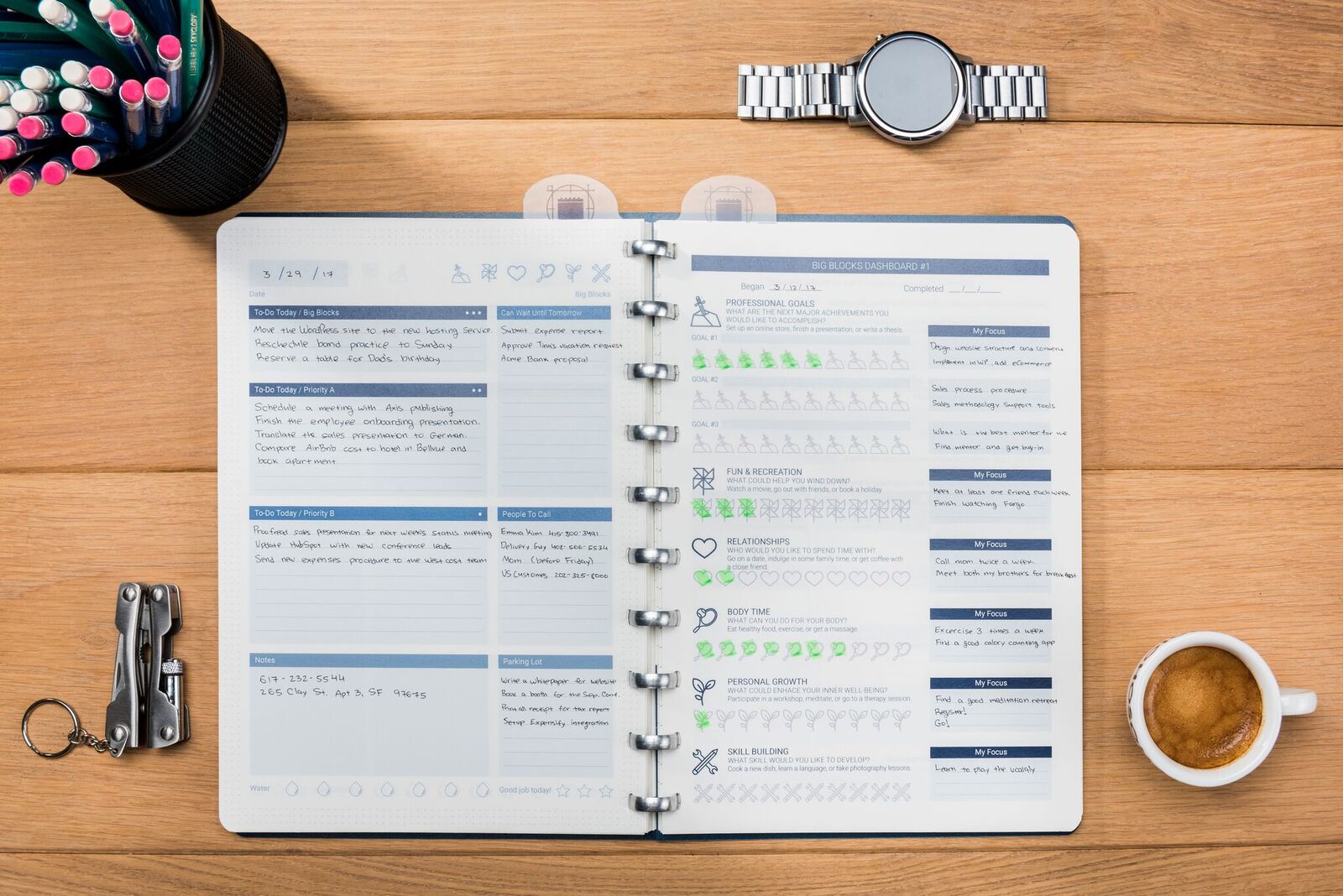 Marking Progress – The Perfect Notebook