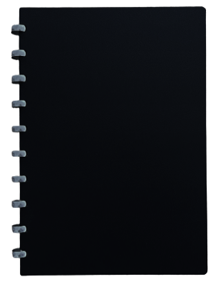 Solid Black Notebook Cover set – The Perfect Notebook