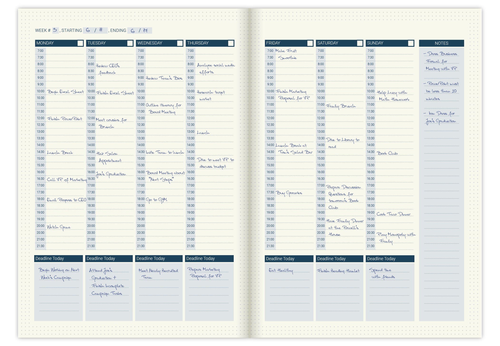 The Planner Pack – The Perfect Notebook